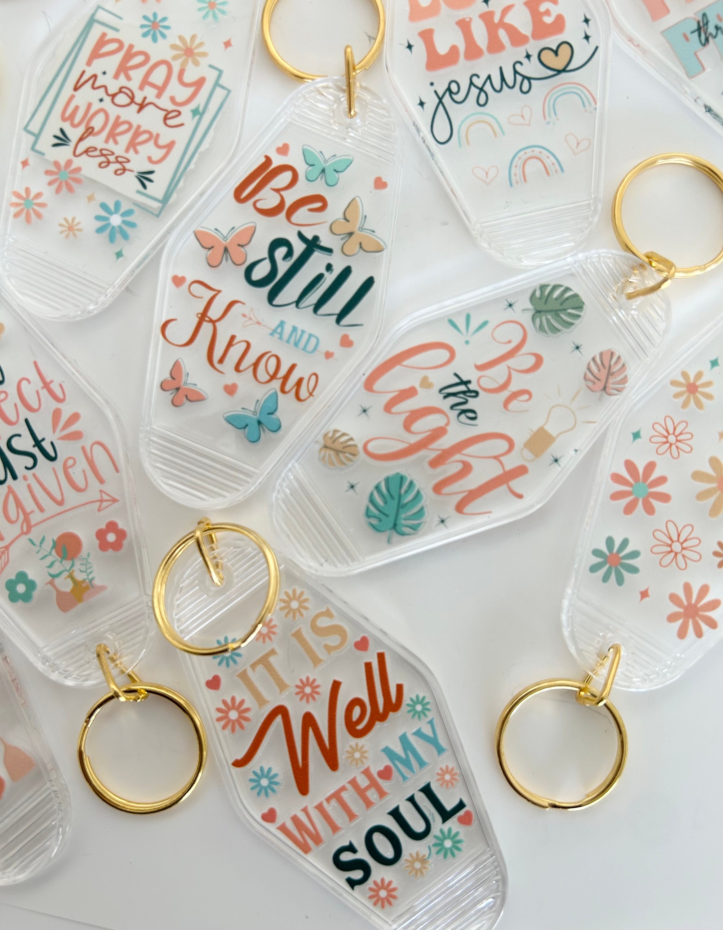 Christian Keychains (motel Style) - Etsy