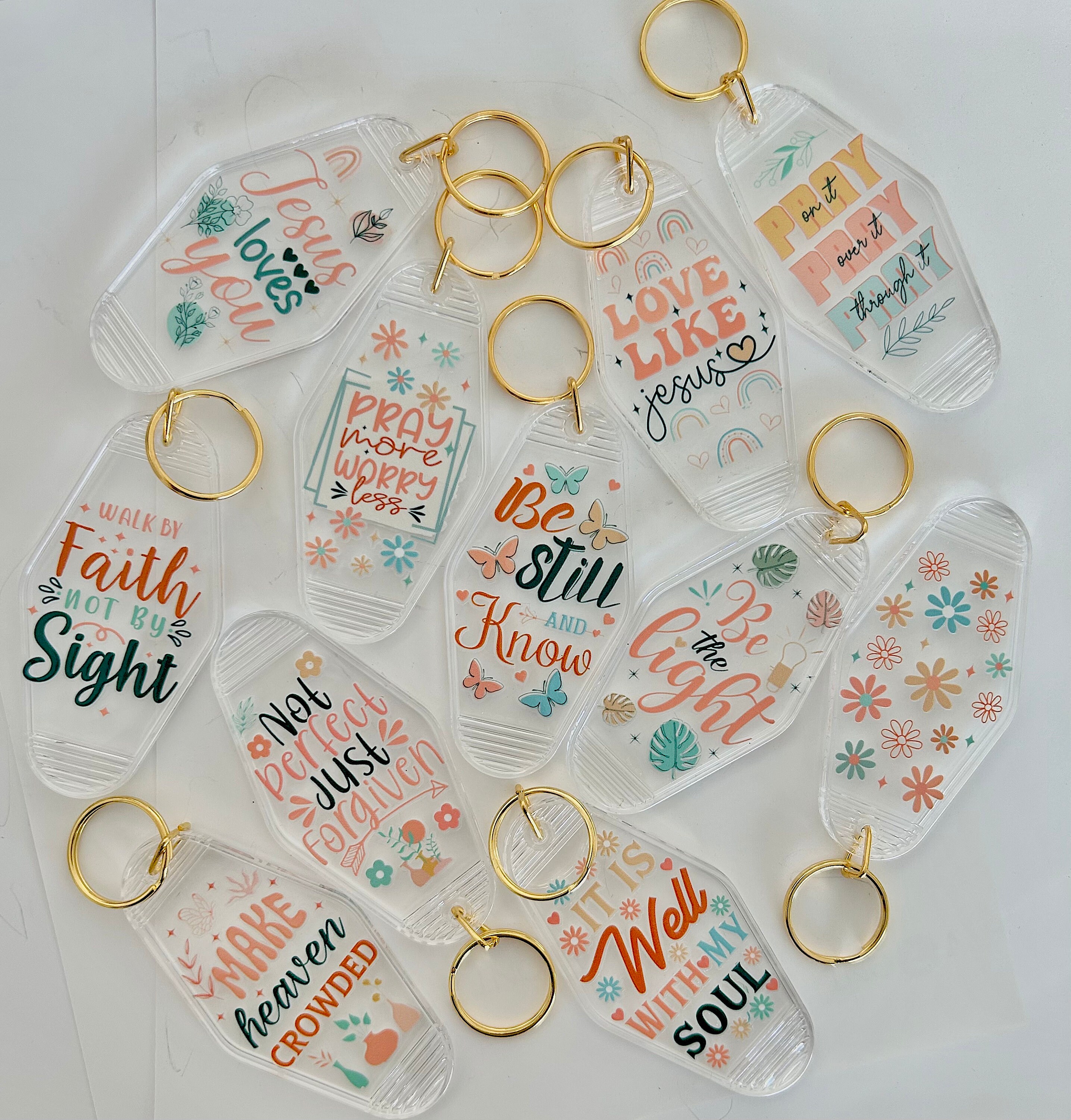 Christian Keychains (motel Style) - Etsy