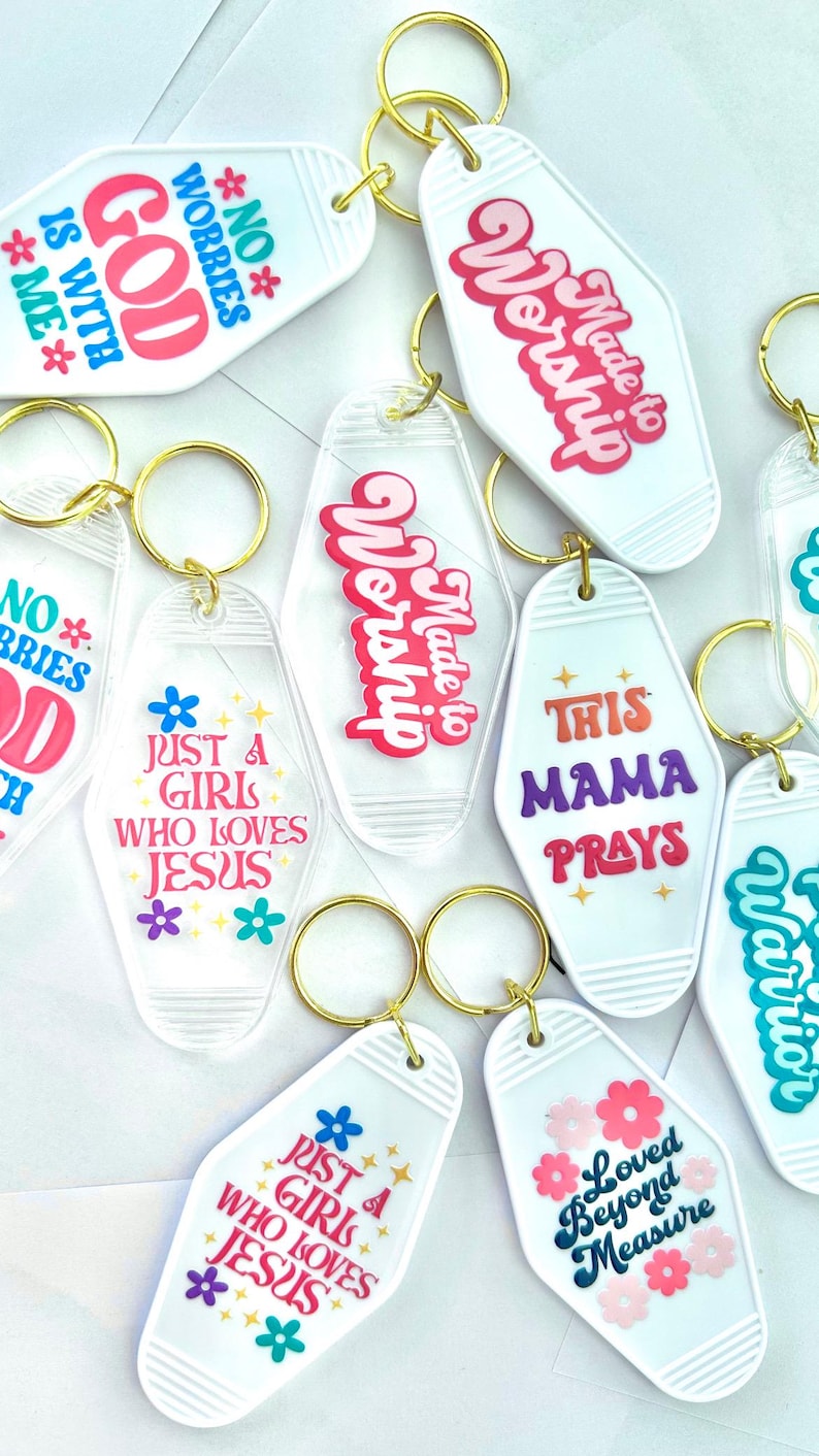 Christian Keychains (motel Style) - Etsy