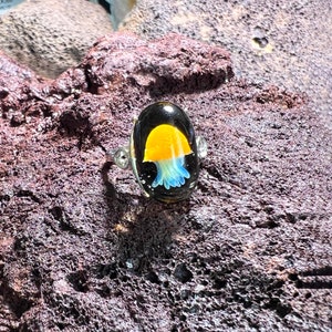 Jellyfish Ring,ocean Ring,sea Creature Ring,glass Jewelry,beach Ring ...