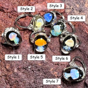 Jellyfish Ring,ocean Ring,sea Creature Ring,glass Jewelry,beach Ring ...