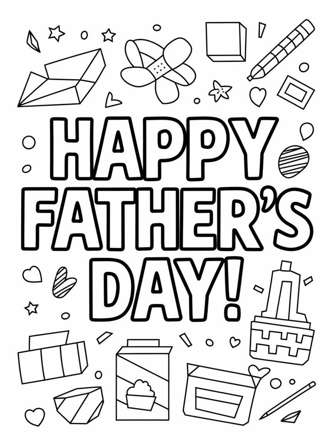 Kids Coloring Pages for Their Dad Best Dad, Smartest Dad, Most Fun Dad ...