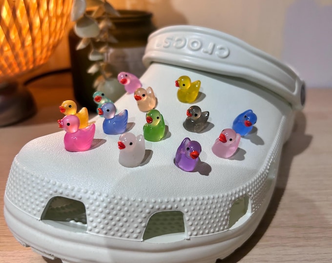 Glow in the 3D Duck Shoe Charm - Cute Duckling Shoe Charm - Kawaii Duck ...