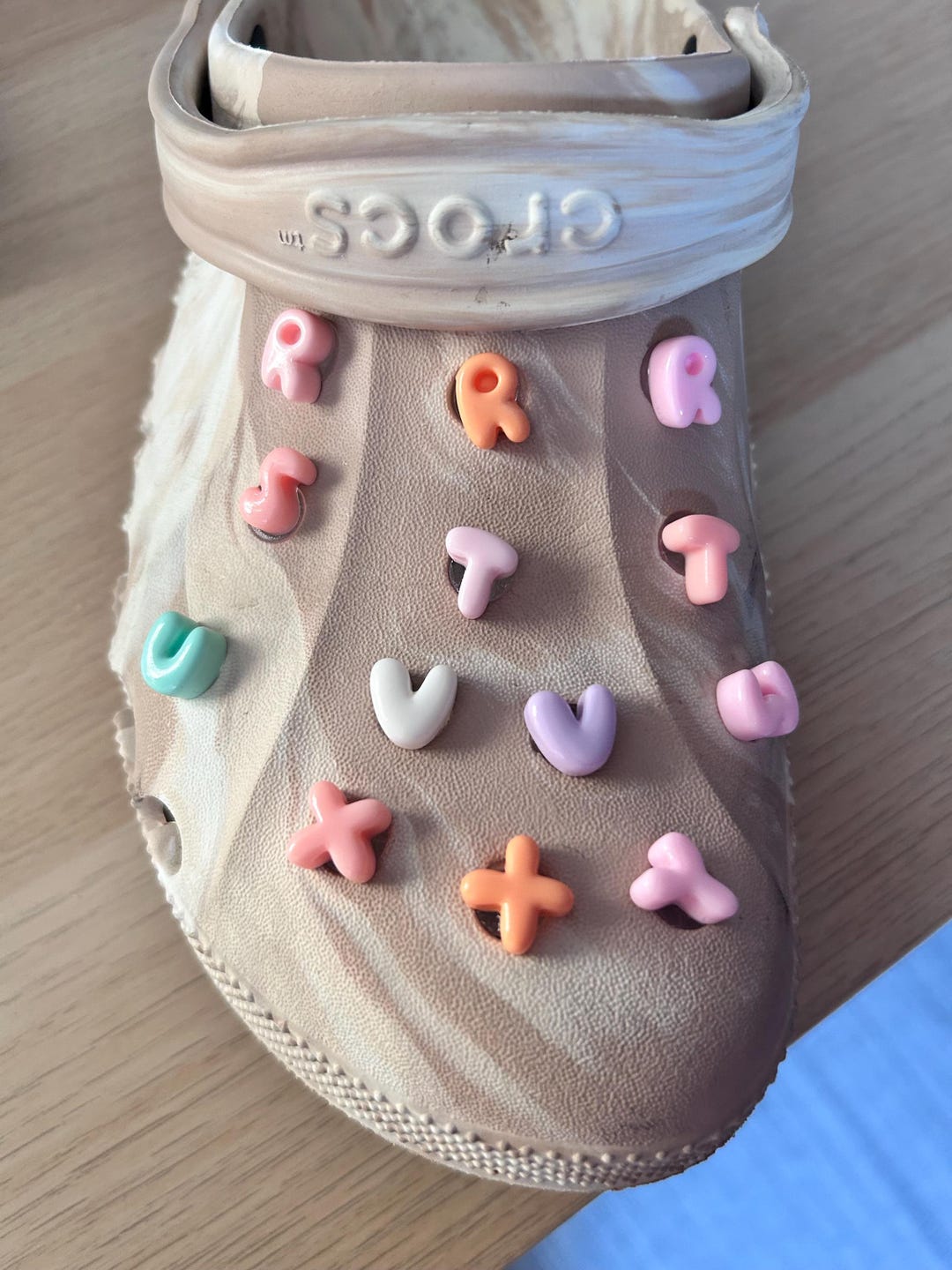 Colourful Alphabet Letters R-Z Jibbitz Croc Charms Decorations ...