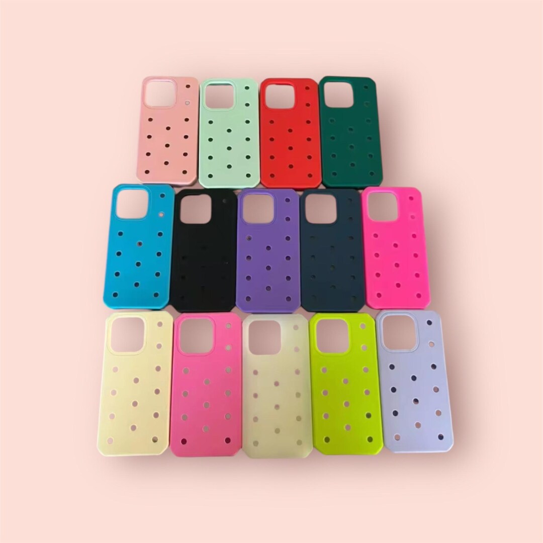 Croc Charm Phone Cases + Anti Scratch Gel Back Screen Protector ...