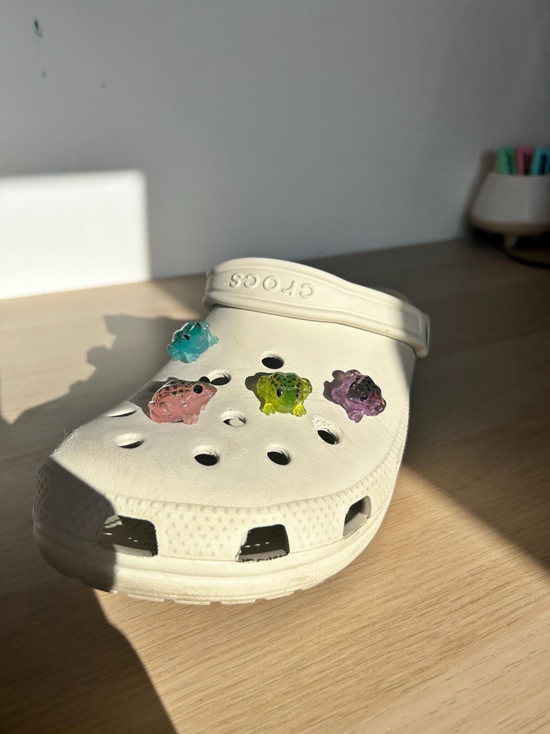 Glow in the Dark Frog Croc Charms 3D Luminous - Etsy