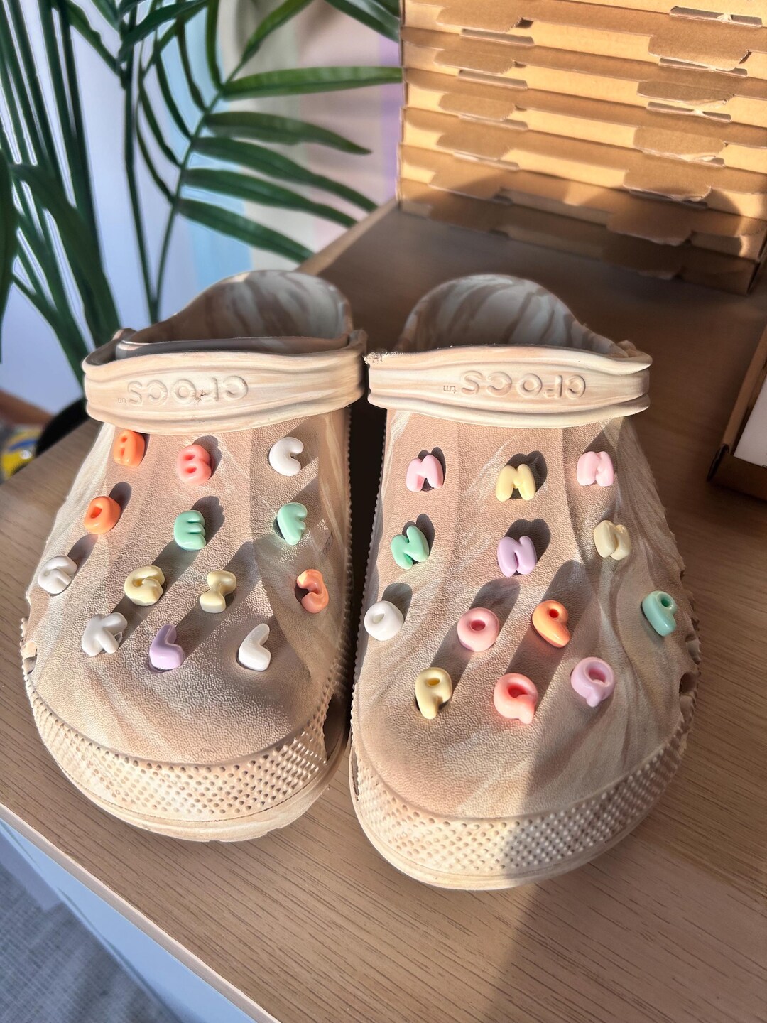 Colourful Alphabet Letters A-L Jibbitz Croc Charms Decorations ...