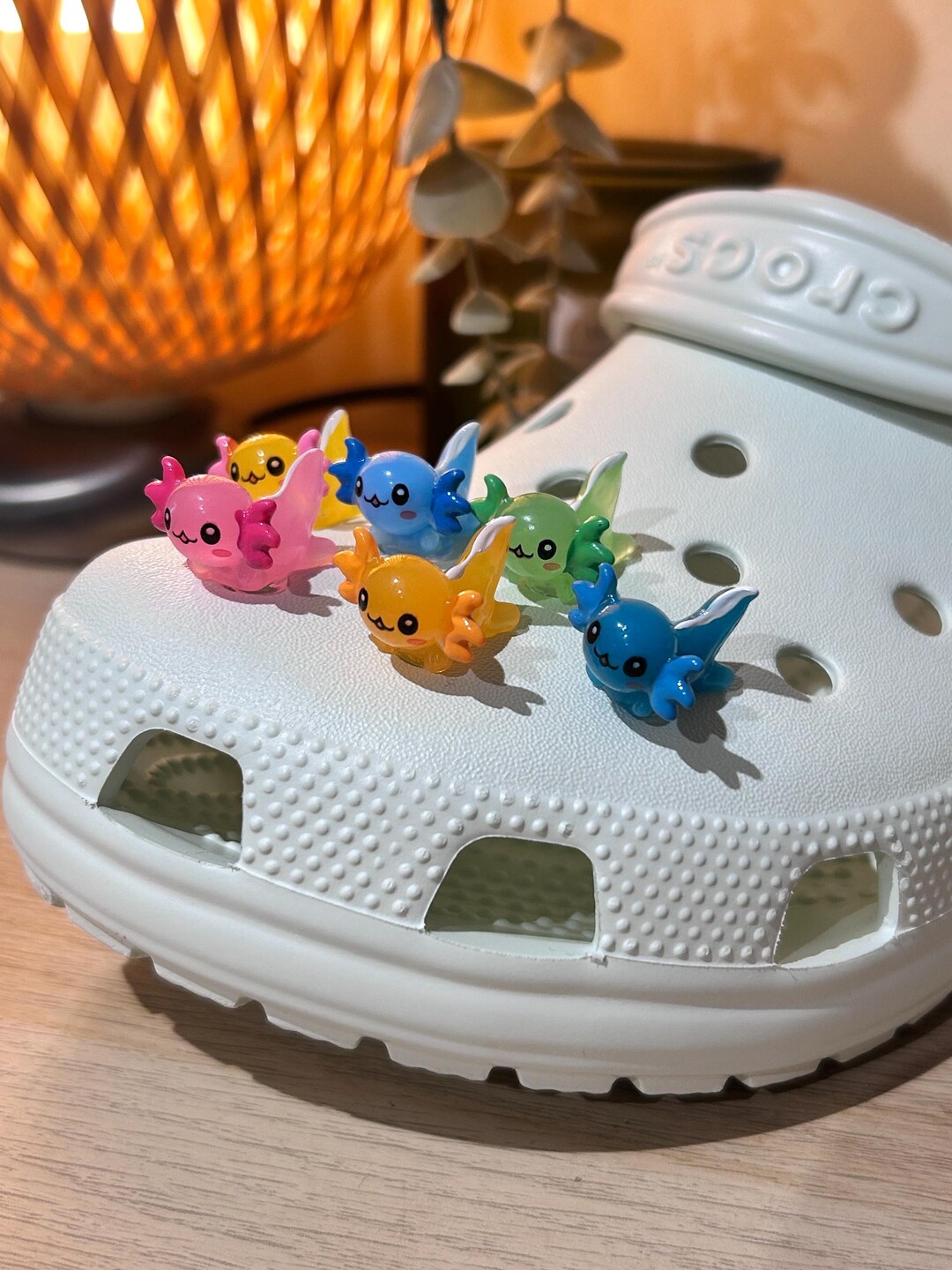 Axolotl Shoe Charms, 3D Cute Animal Shoe Charms | Cute Shoe Charm ...