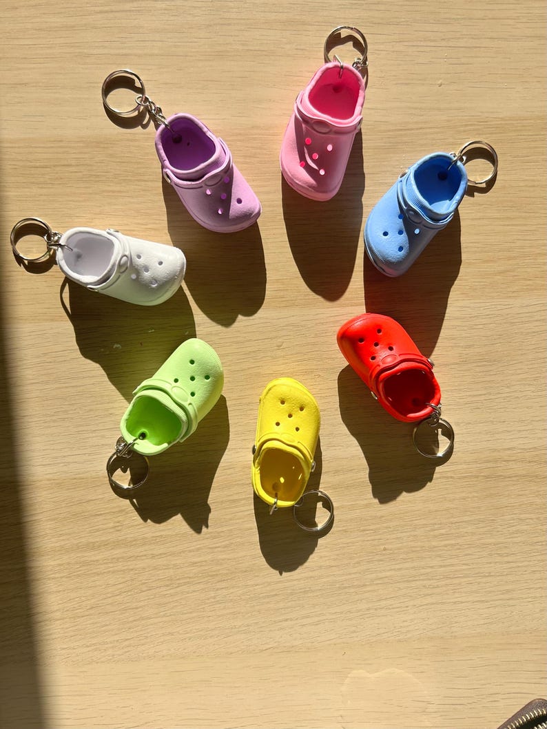 Funny Novelty Miniature Multi Colour Croc Clog Sandal Hole Shoe ...