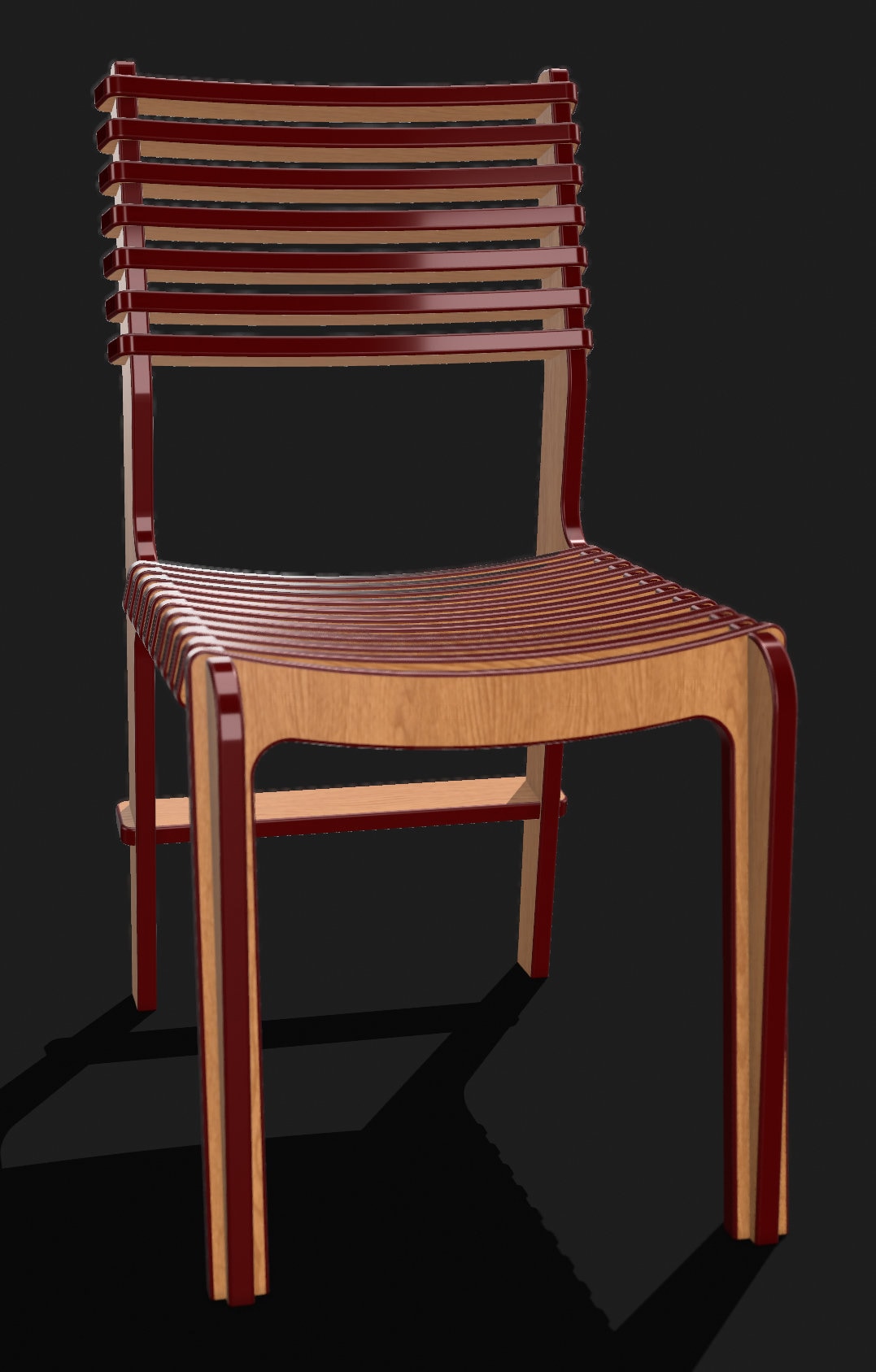 Cutting DXF File for Parametric Dinner Chair for CNC or Laser for ...