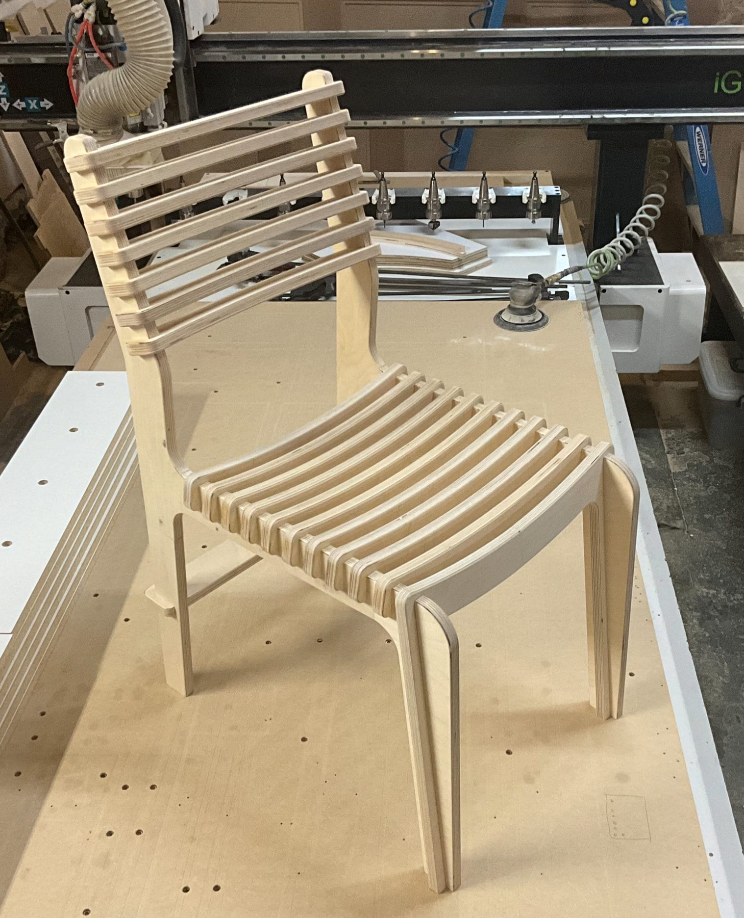 Cutting DXF File for Parametric Dinner Chair for CNC or Laser for ...