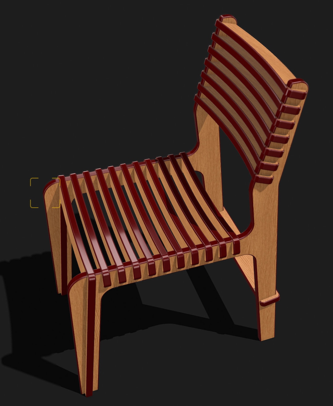 Cutting DXF File for Parametric Dinner Chair for CNC or Laser for ...