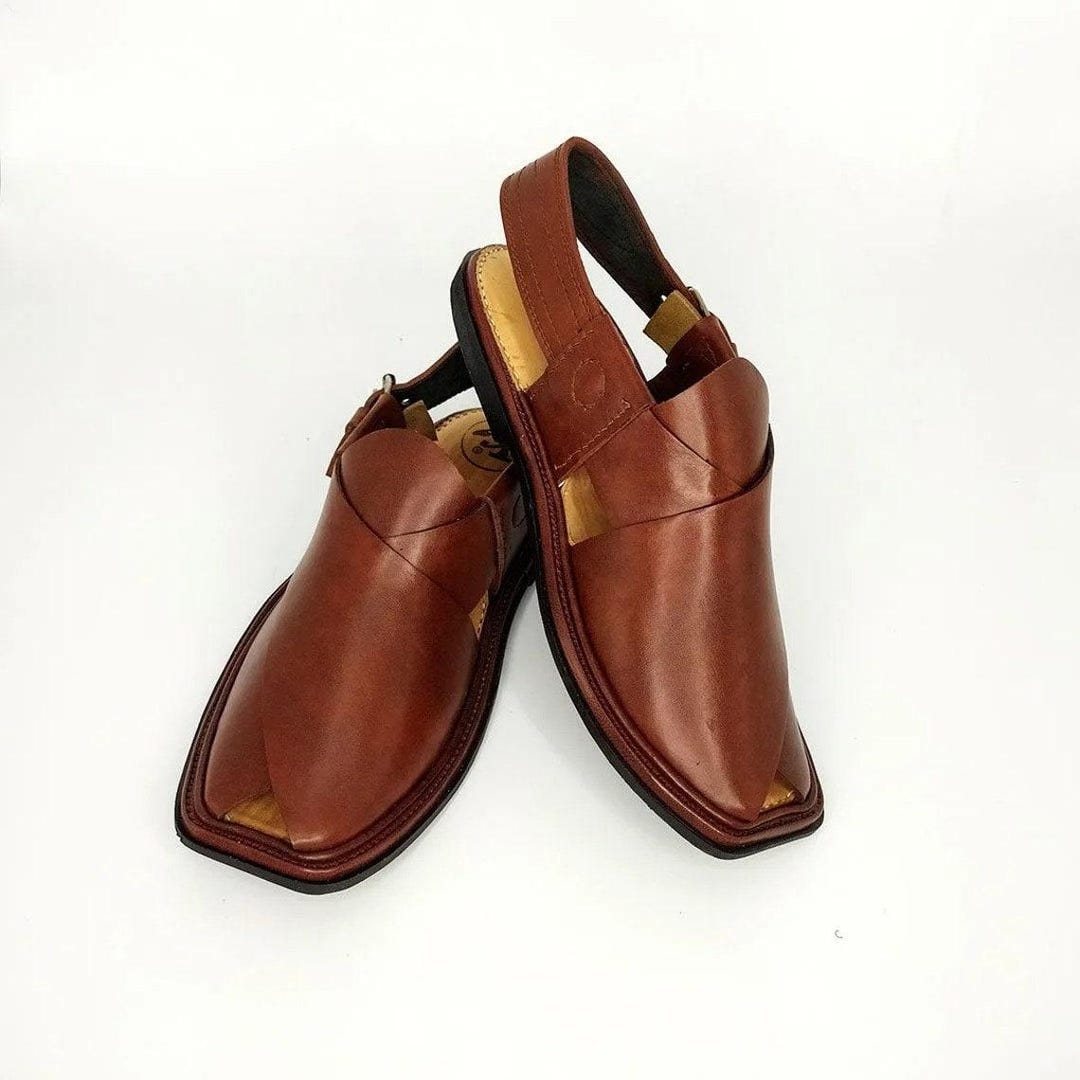 Handmade Leather Peshawri Chappal | Traditional Pakistani Sandals - Etsy