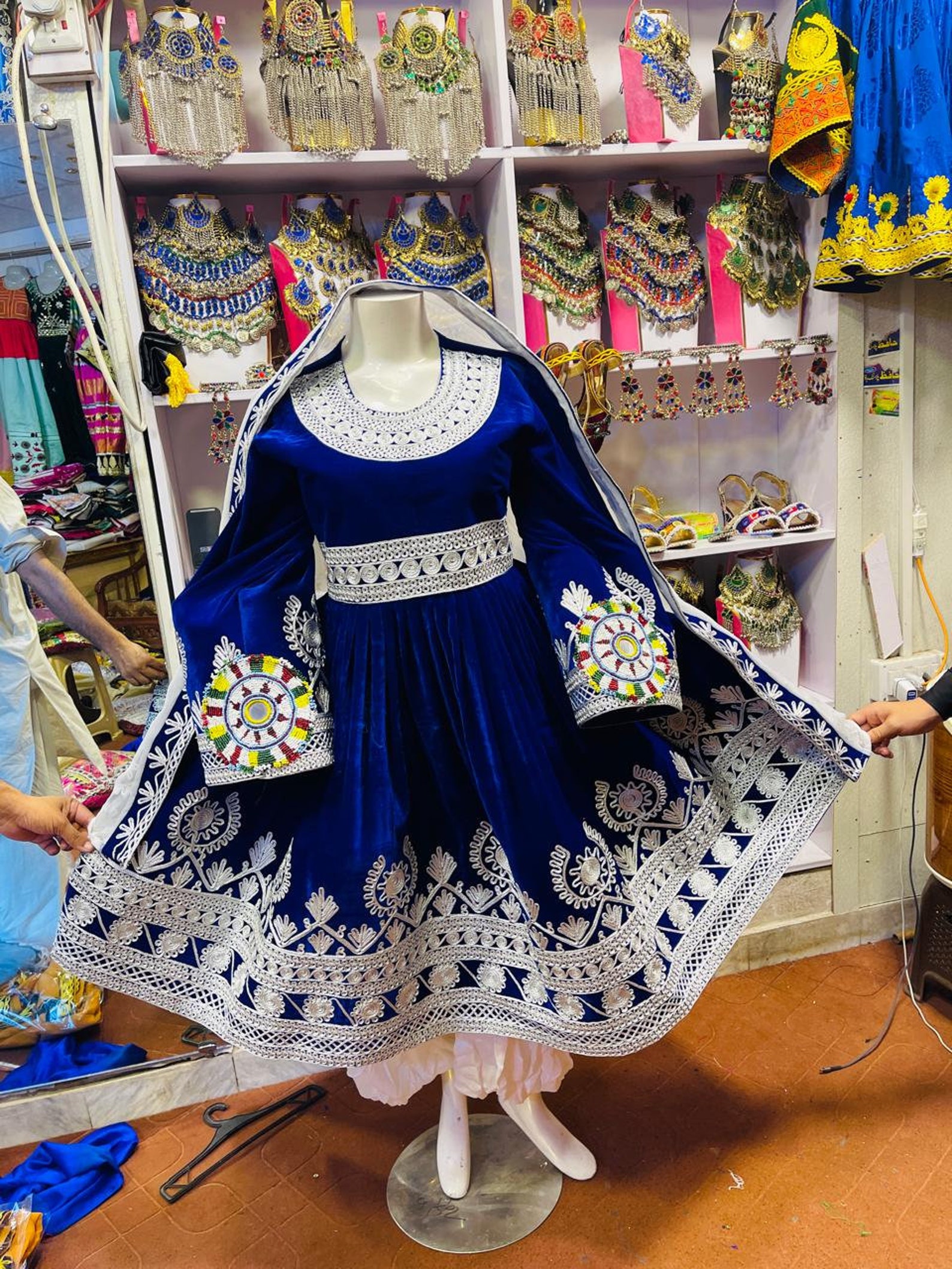 Afghani Traditional Handmade Hand Embroidered Kuchi Dress, Kuchi ...