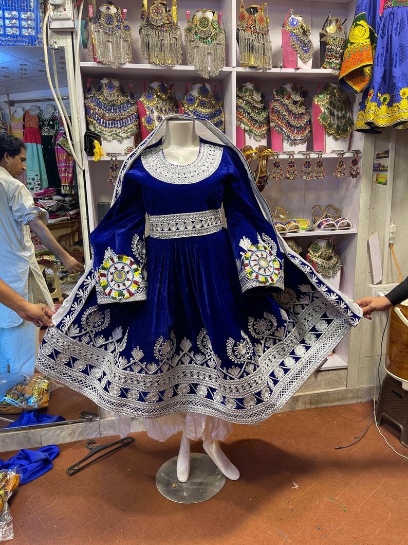 Afghani Traditional Handmade Hand Embroidered Kuchi Dress, Kuchi ...