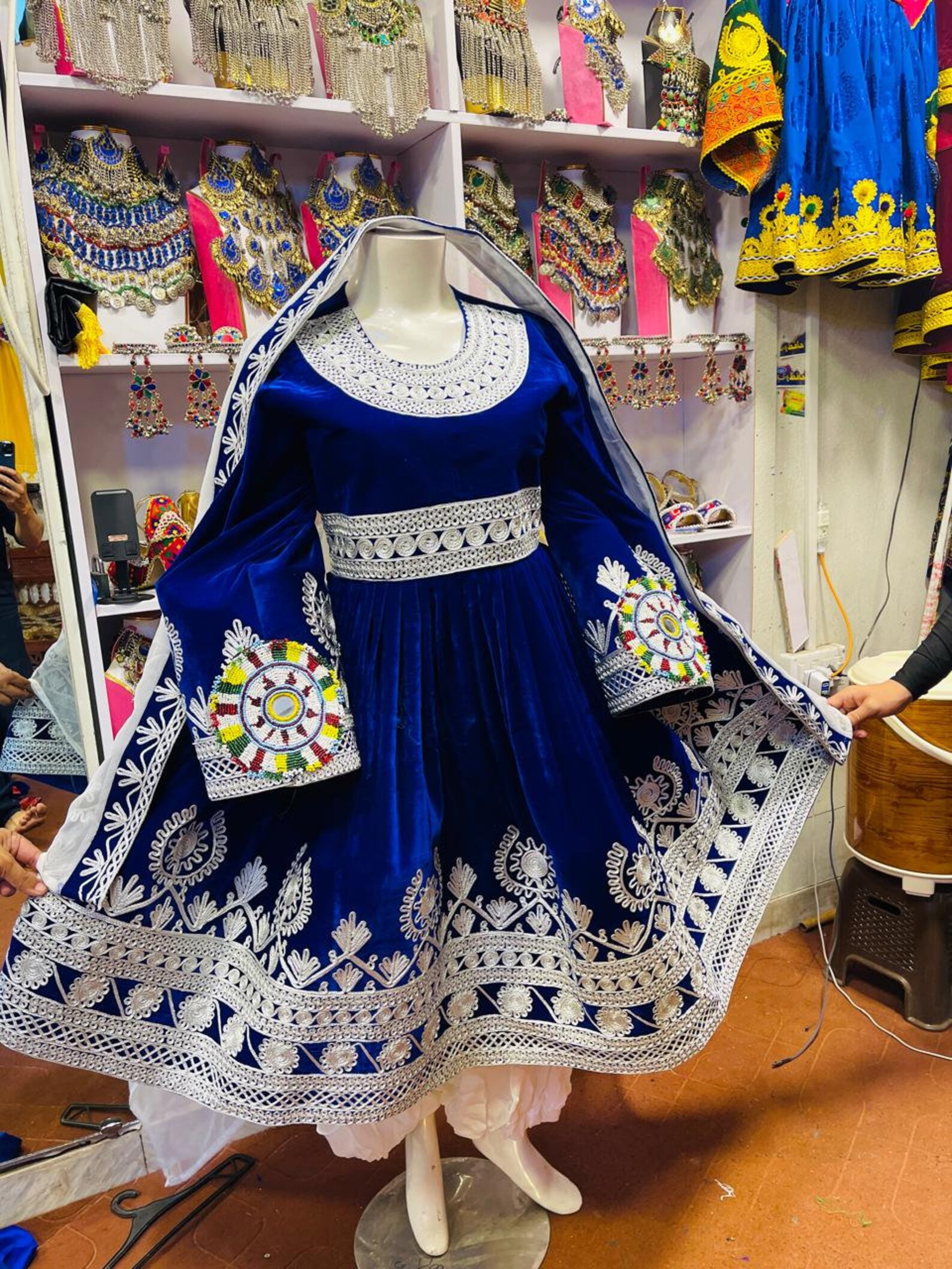 Afghani Traditional Handmade Hand Embroidered Kuchi Dress, Kuchi ...