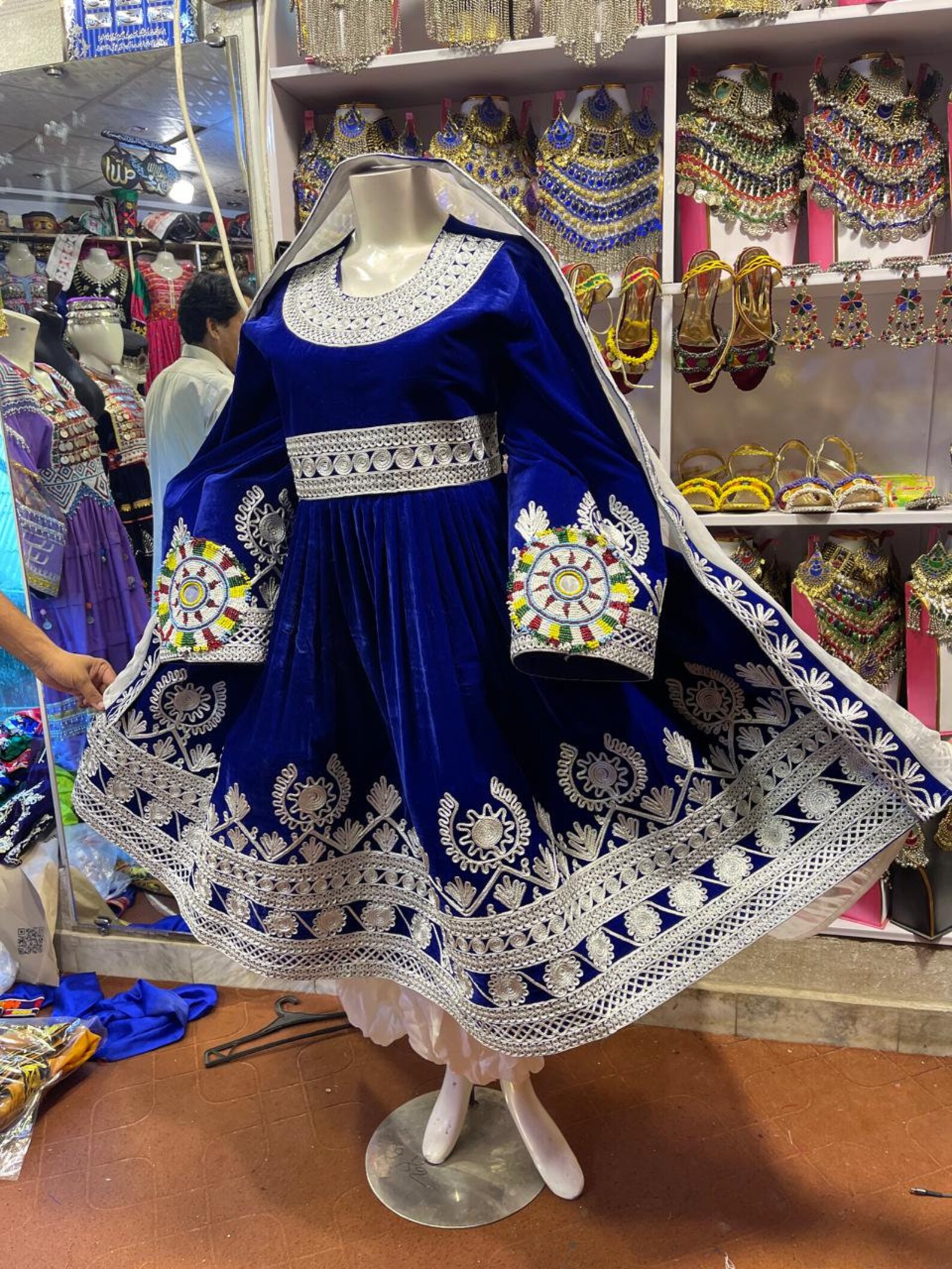 Afghani Traditional Handmade Hand Embroidered Kuchi Dress, Kuchi ...