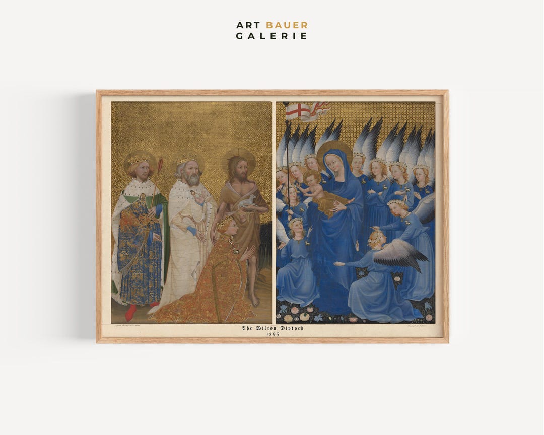 The Wilton Diptych | 1395 | Medieval Art Print, Unique Wall Art, Museum ...