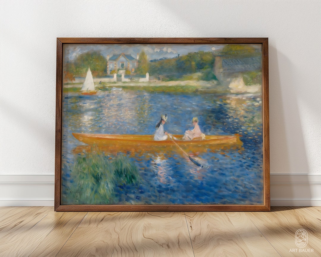 Auguste Renoir, Skiff La Yole | Impressionist Painting, Nautical Gift ...