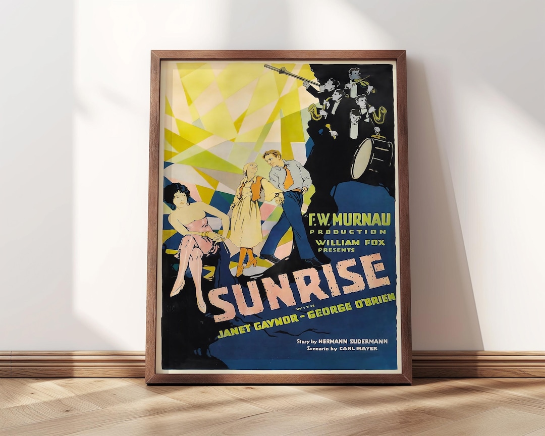 Sunrise, A Song of Two Humans Movie Poster, 1927 | Framed Print ...