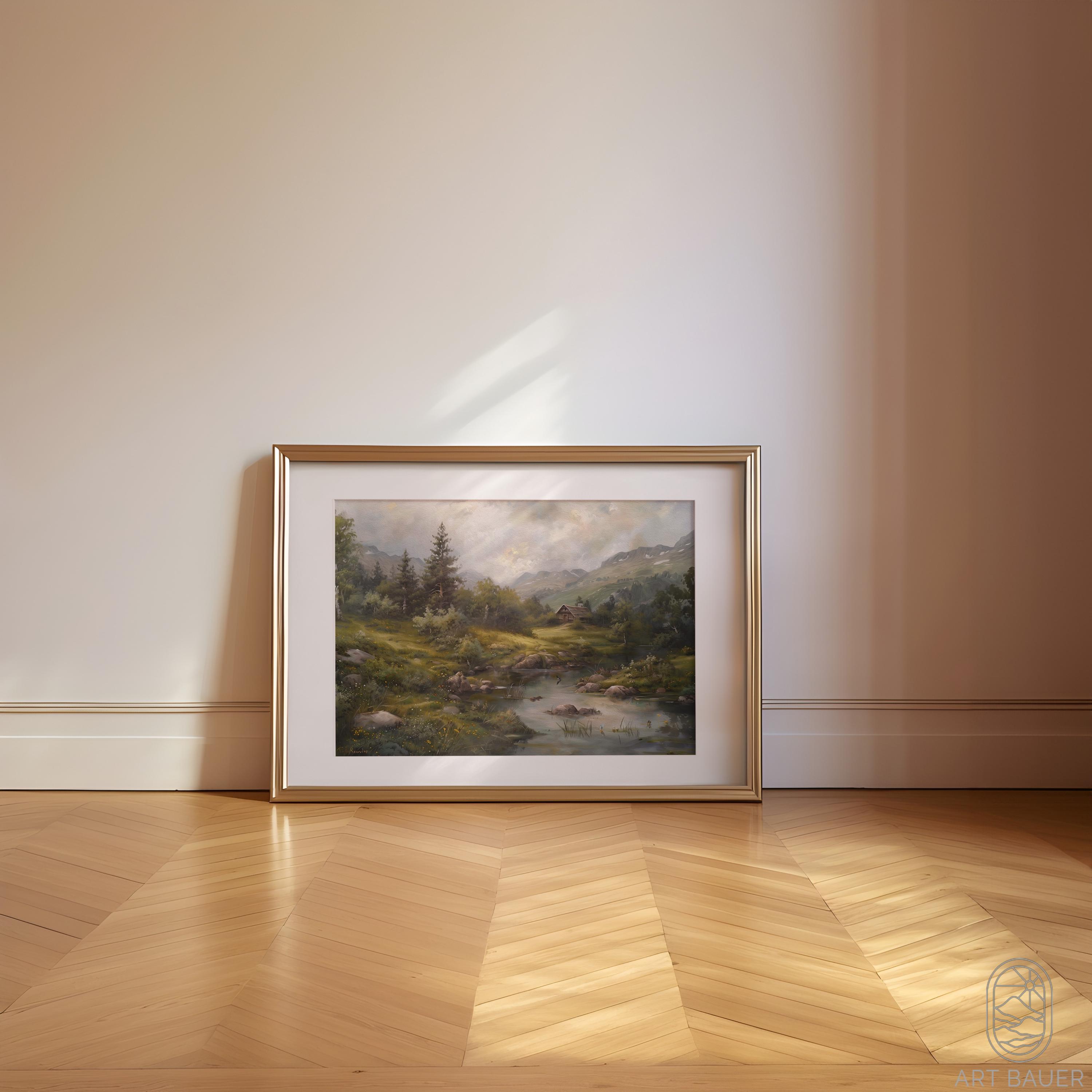 Nordic Countryside in Spring | Framed Print | Serene Spring Landscape ...