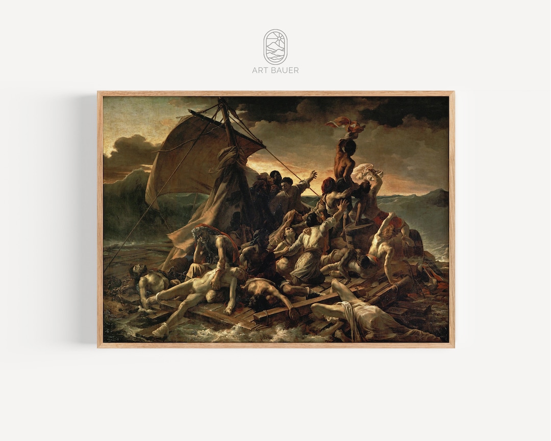 Raft of Medusa, Theodore Gericault (1819) | Mythology Art, Greek Decor ...