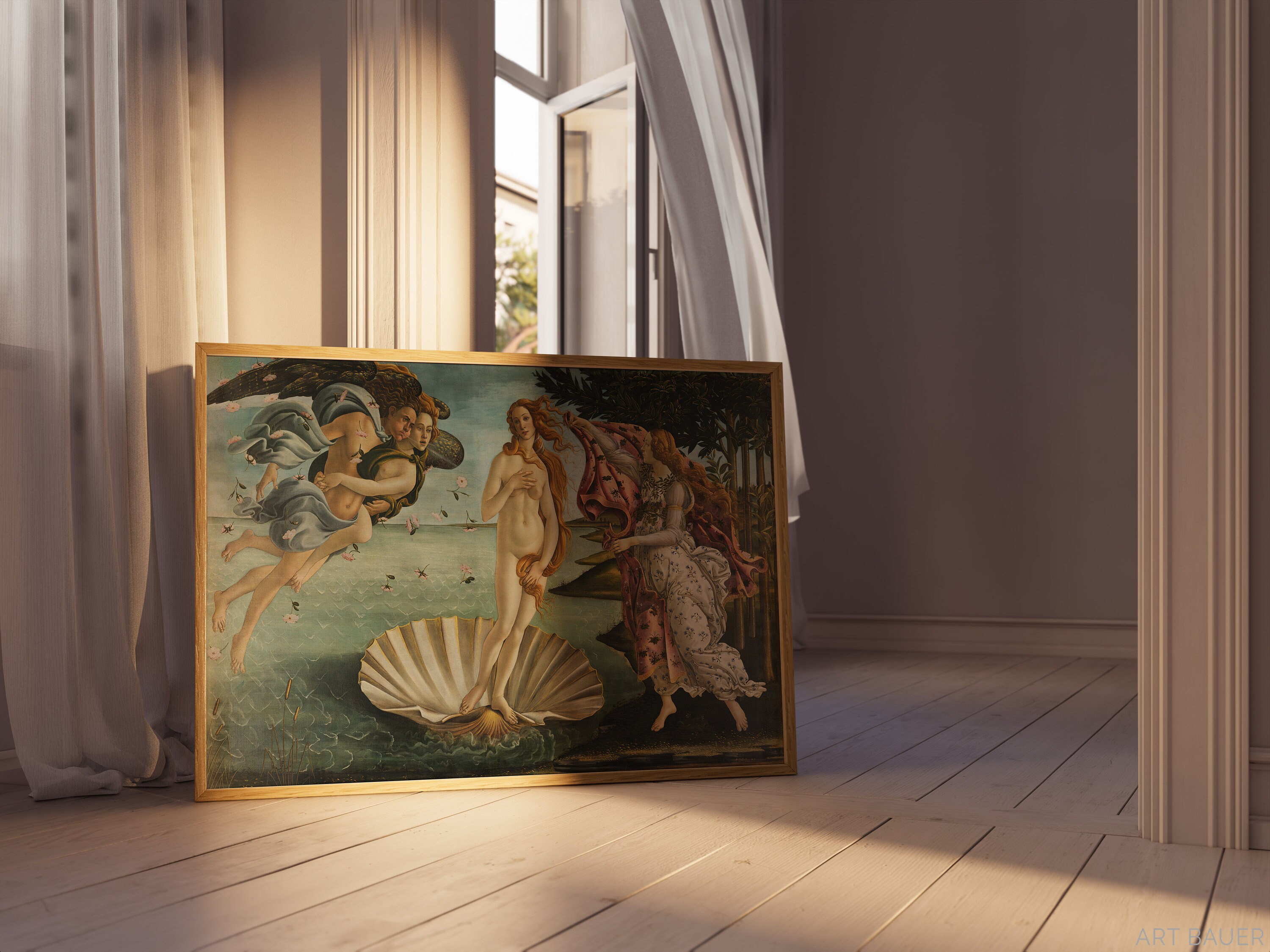 Botticelli, Birth of Venus 1485 Venus Painting, Botticelli Venus ...