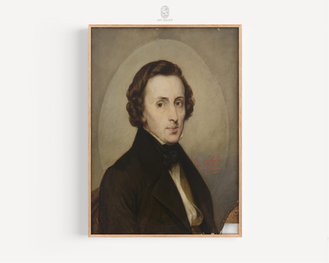 Frederic Chopin | Stattler, 1858 | Gift for Music Lover, Composer Art ...