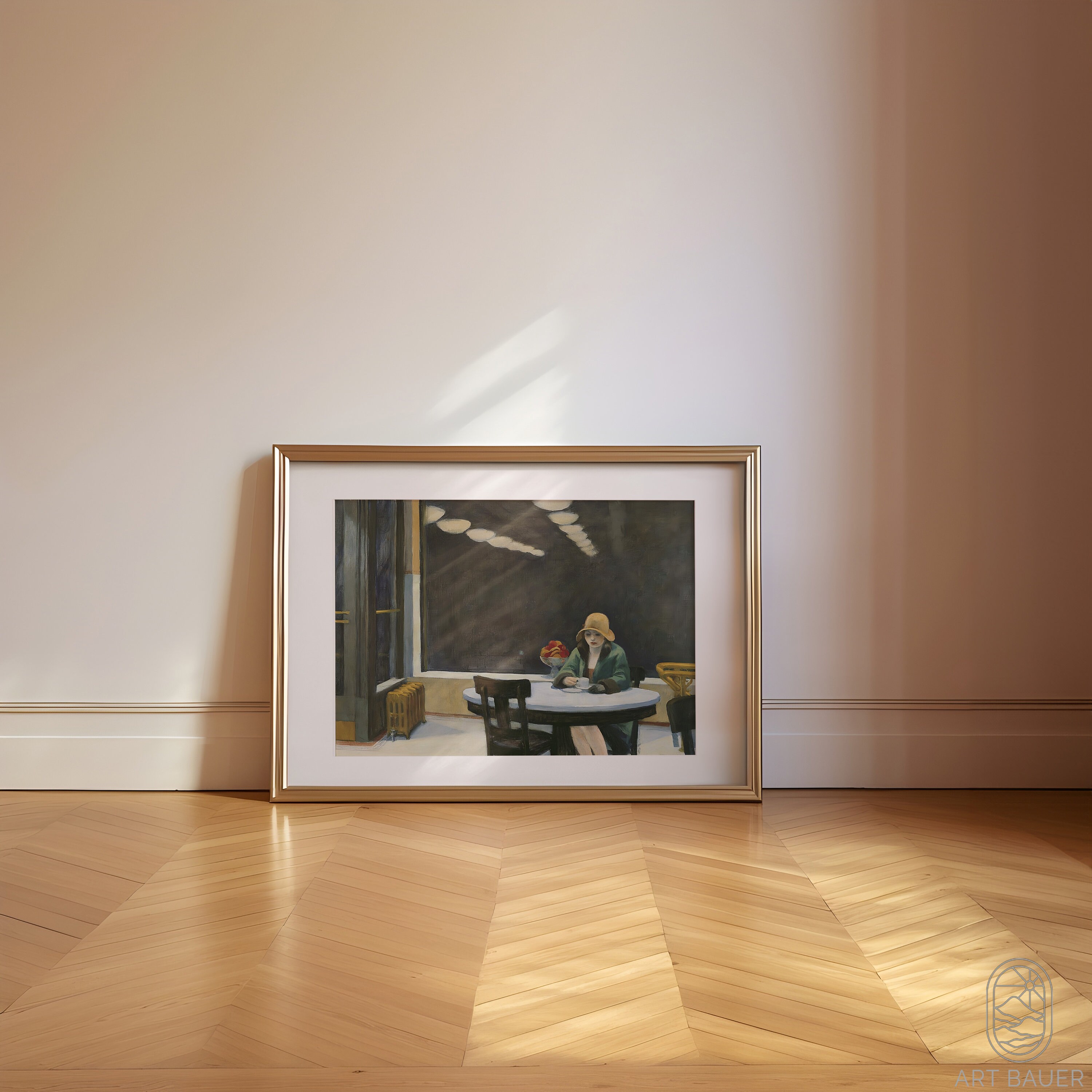 Edward Hopper, Automat | Cityscape Framed Print, Diner Art, Edward ...