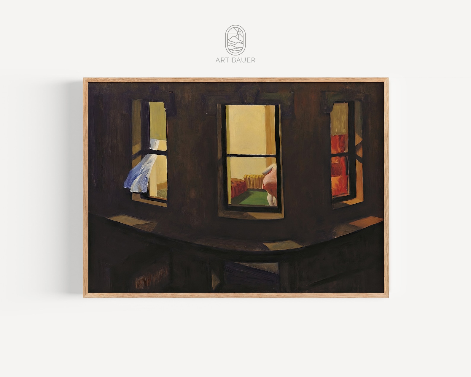 Night Windows, Edward Hopper (1928) | Cityscape Print, City Life Art ...