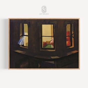 Night Windows, Edward Hopper (1928) | Cityscape Print, City Life Art ...