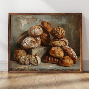 Bread Variety | Bread Art Print, Gourmet Bakery Illustration, Perfect ...