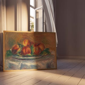 Auguste Renoir, Peaches on a Plate | Fruit Art Print, French Kitchen ...