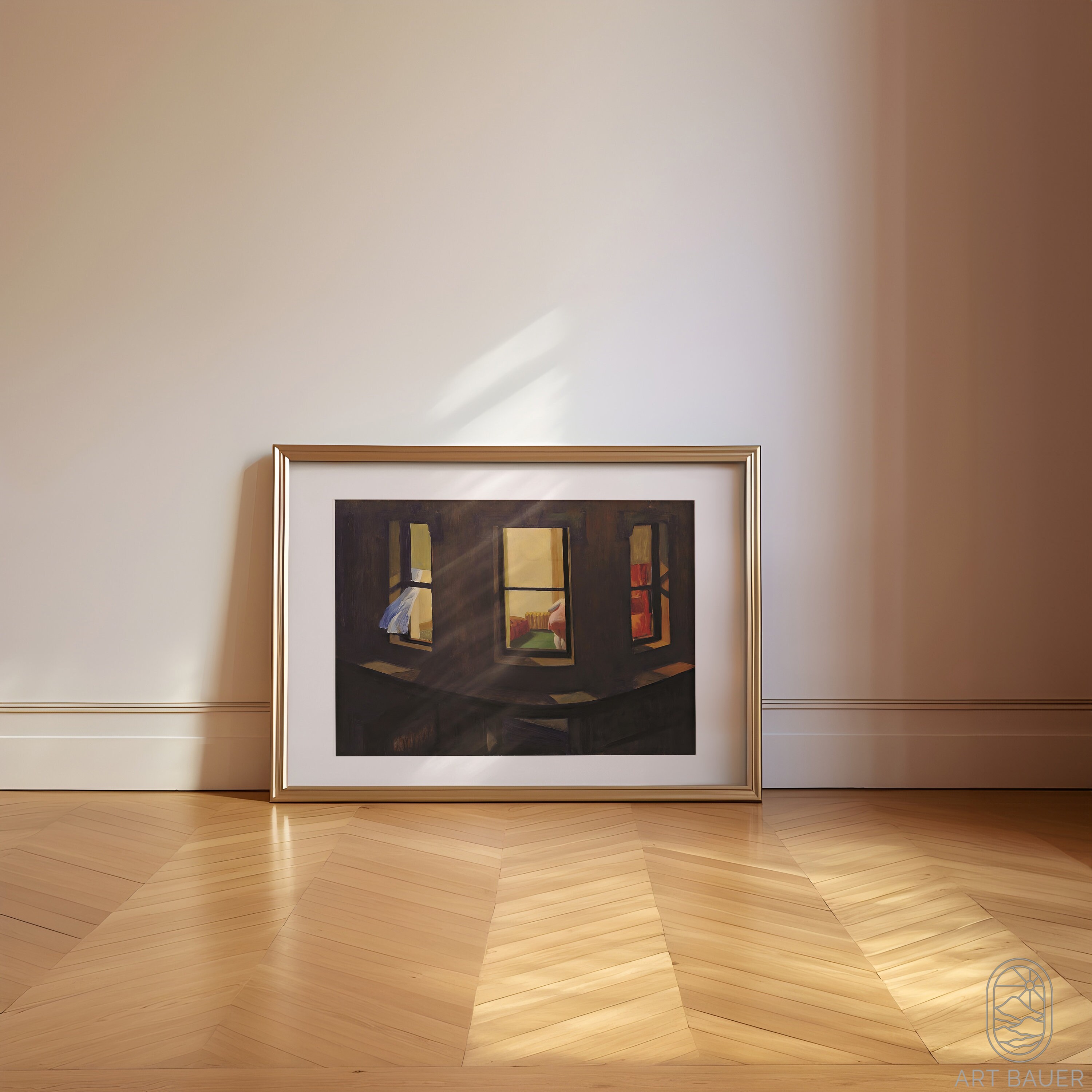 Night Windows, Edward Hopper (1928) | Cityscape Print, City Life Art ...