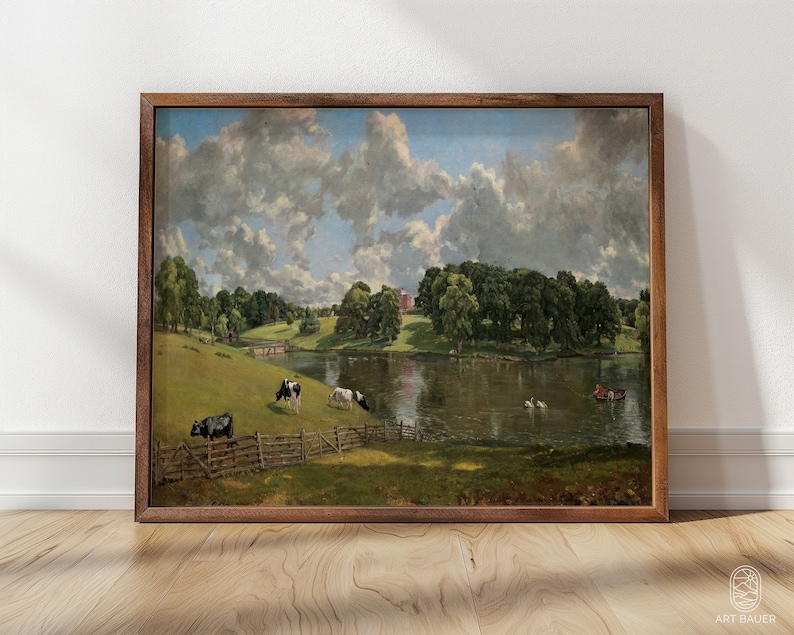 Wivenhoe Park, John Constable | Landscape Painting, Cow Art, Constable ...