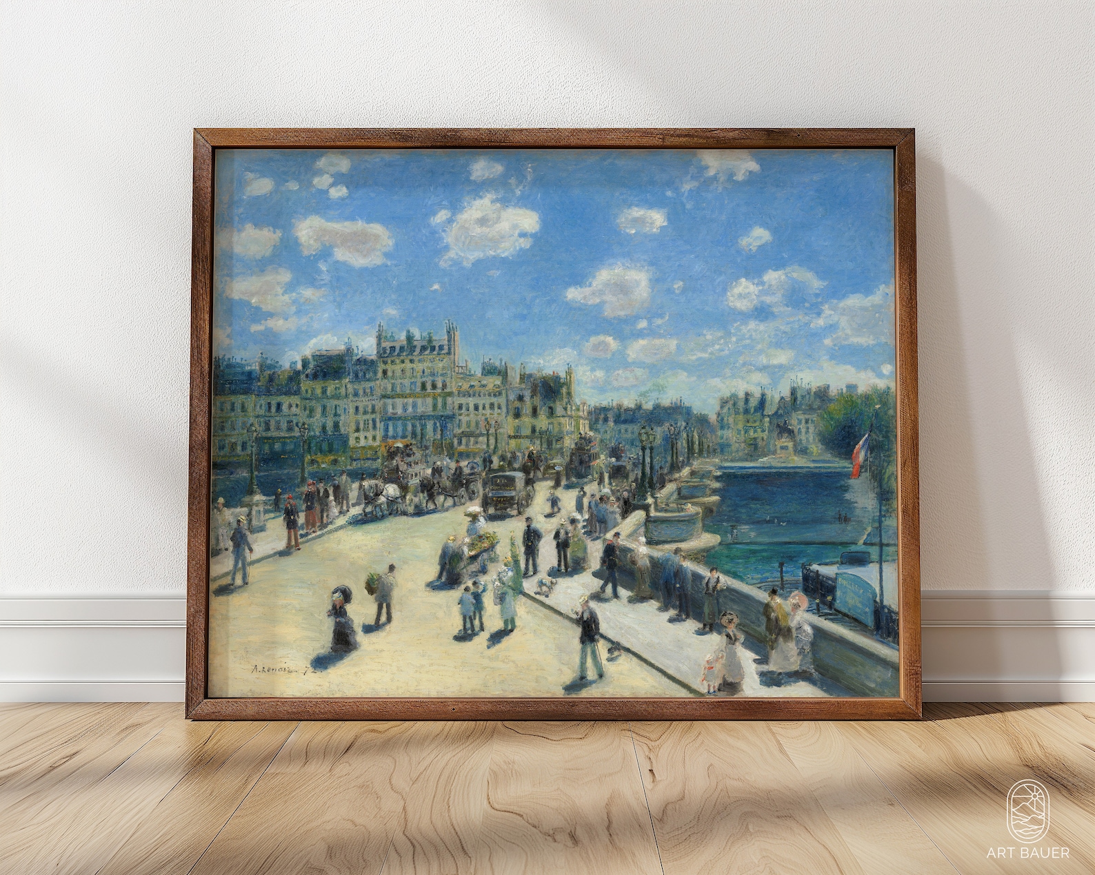 Pont Neuf Paris, Auguste Renoir | Paris Art Print, Paris Vintage Poster ...