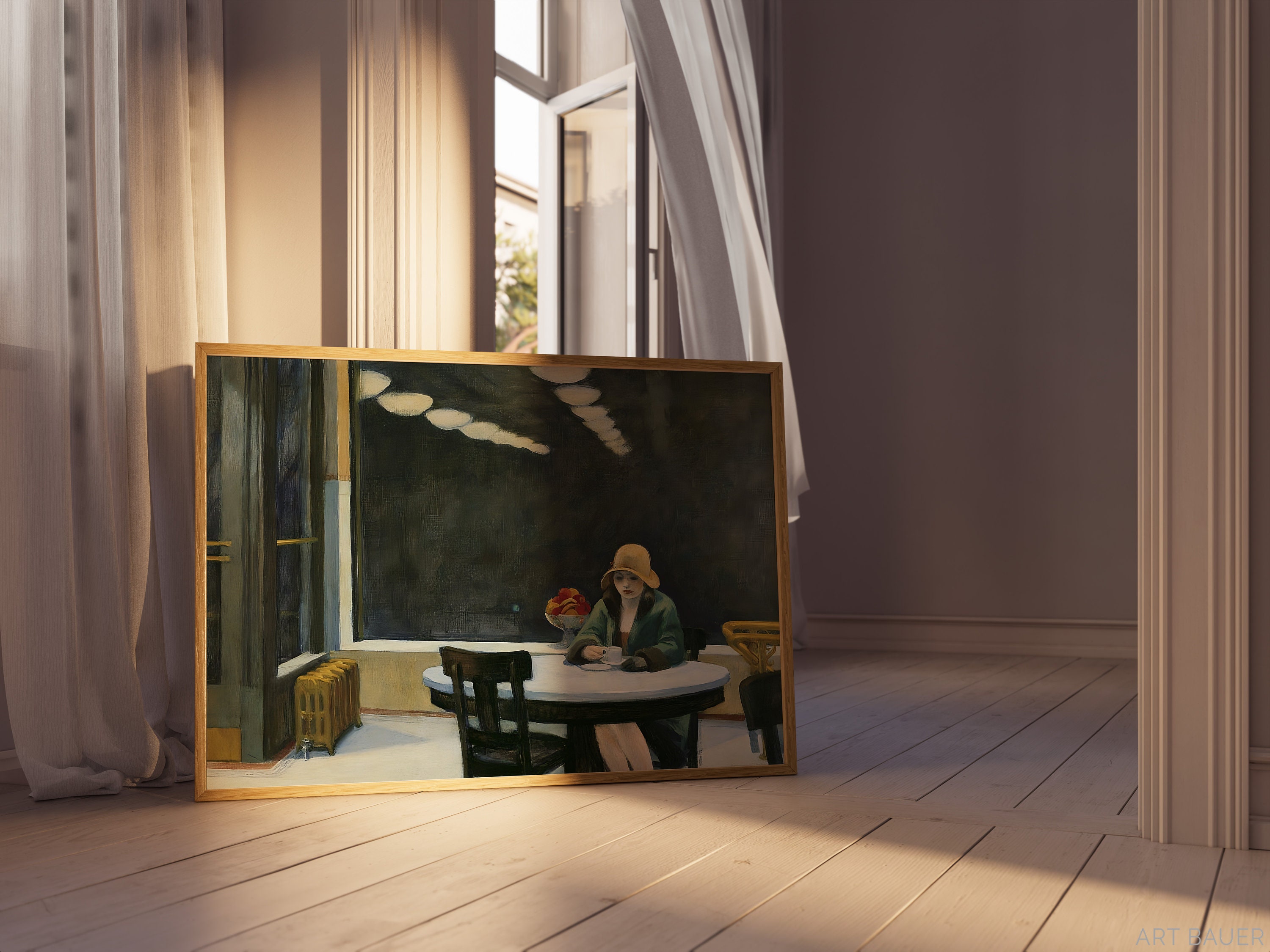 Edward Hopper, Automat Cityscape Print, Diner Art, Edward Hopper ...