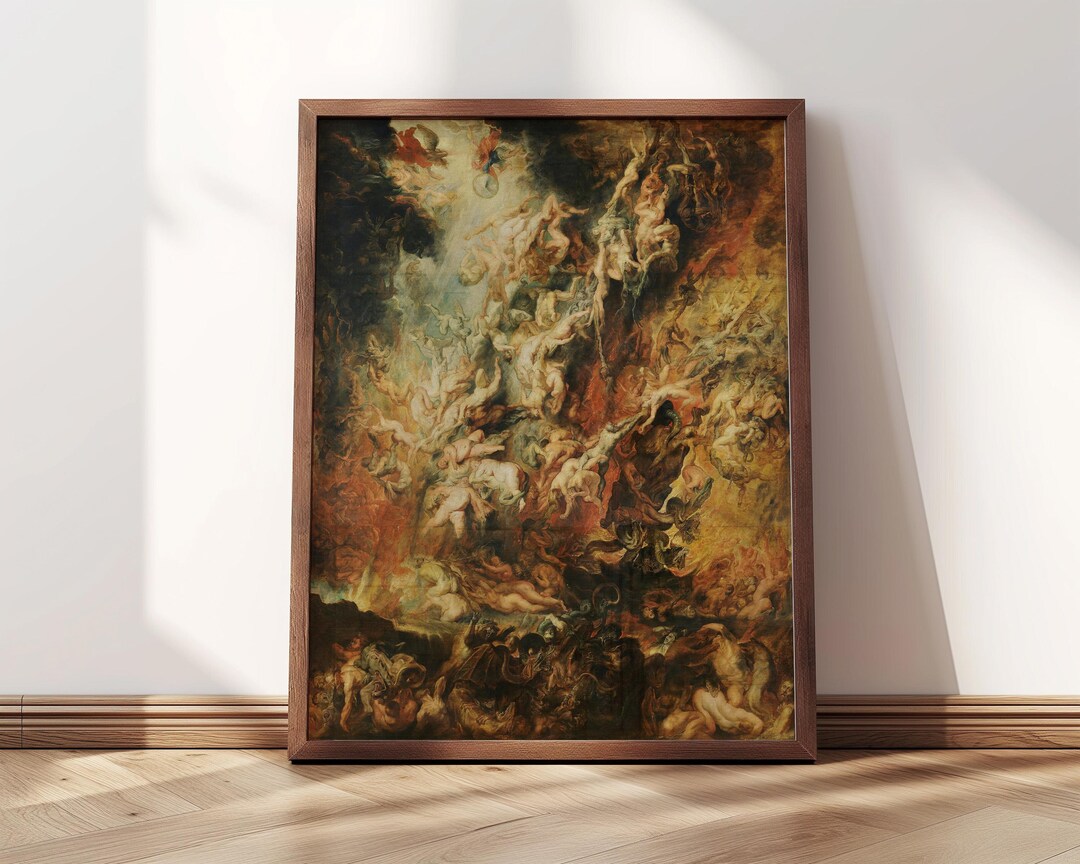 Fall of the Damned | Framed Print | Peter Paul Rubens, 1620 | Baroque ...