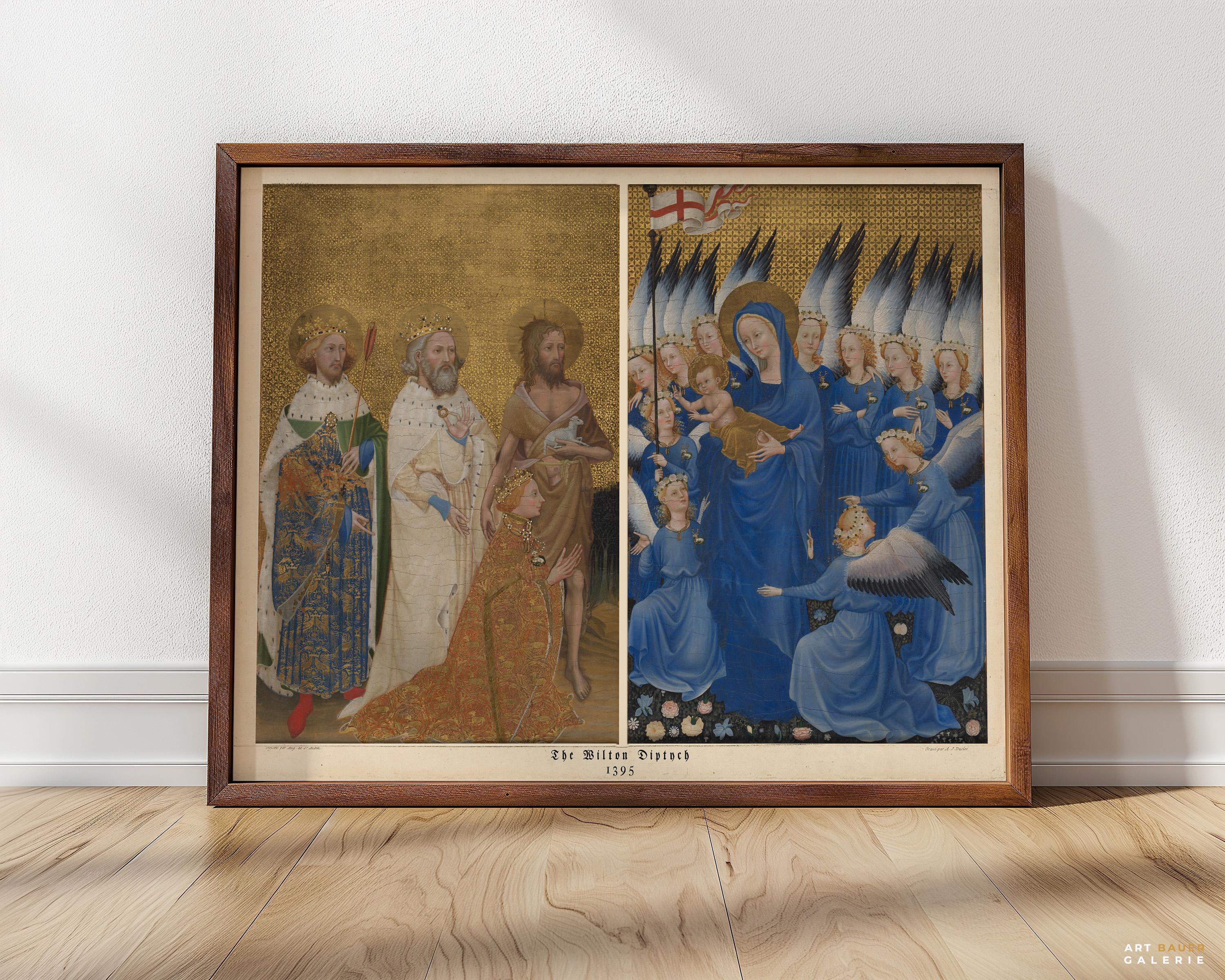 The Wilton Diptych | 1395 | Medieval Art Print, Unique Wall Art, Museum ...
