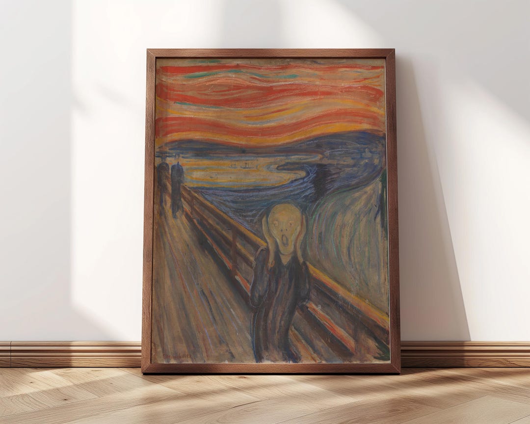 The Scream | Framed Print | Edvard Munch, 1893 | Pop Culture, Gothic ...