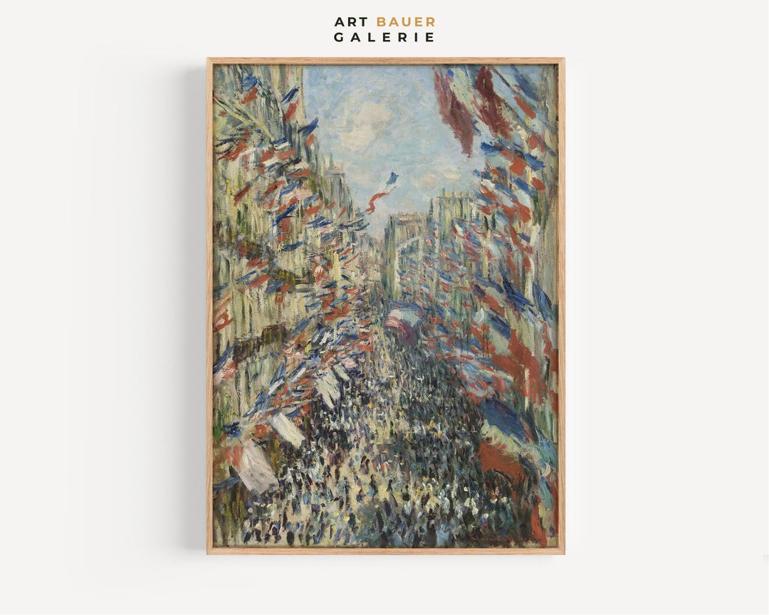 Rue Montorgueil, Paris | Claude Monet, 1878 | Paris Painting, Parisian ...