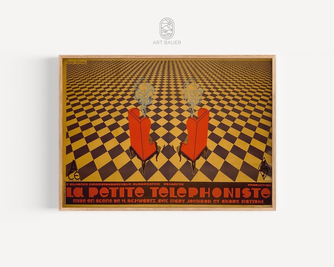The Telephone Operator Film Poster | French Movie Poster, Retro Film ...