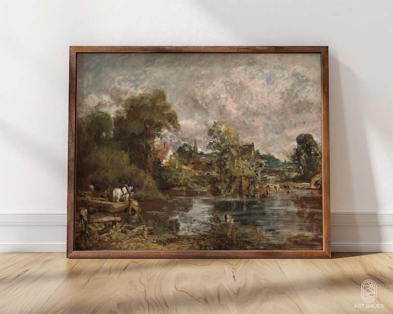 John Constable, White Horse 1819 Wall Art for Entryway, English ...