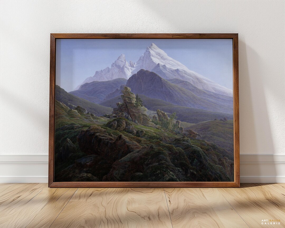 The Watzmann | Framed Print | Caspar David Friedrich, 1825 | Mountain ...