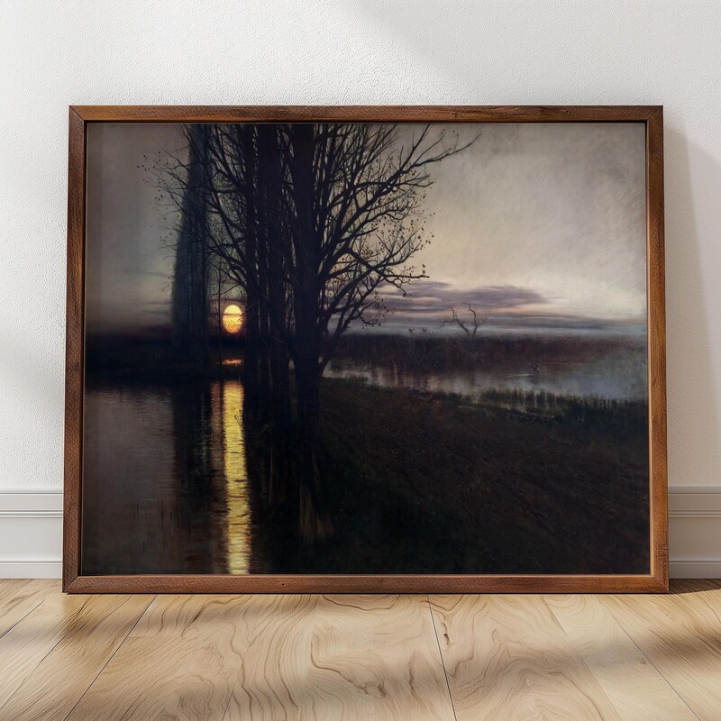 Moonrise Painting - Etsy