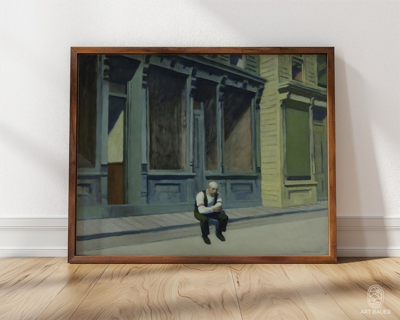 Edward Hopper, Sunday 1926 City Life, City Painting, Loneliness, Wall ...