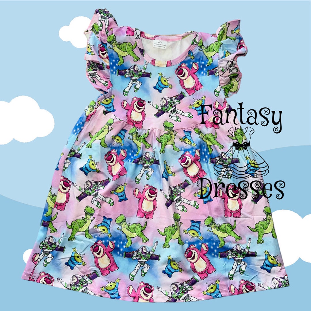 Toy Story Dress Lotso Bear Buzz Girl Dress - Etsy