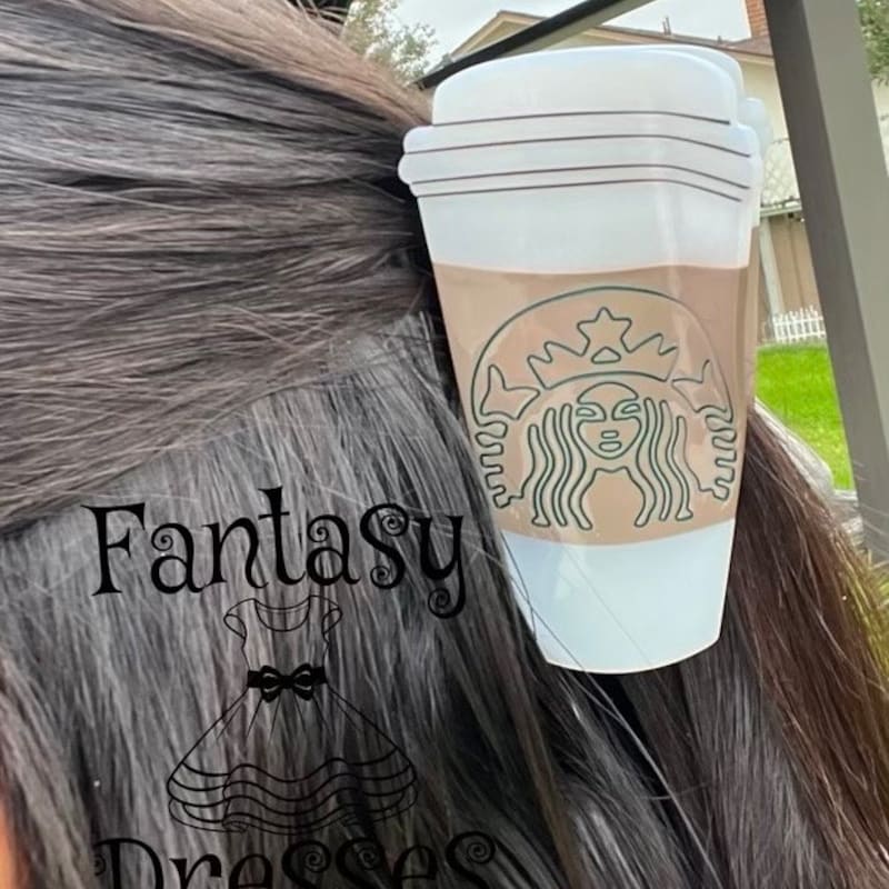 Coffee Cup Hair Clips - Etsy