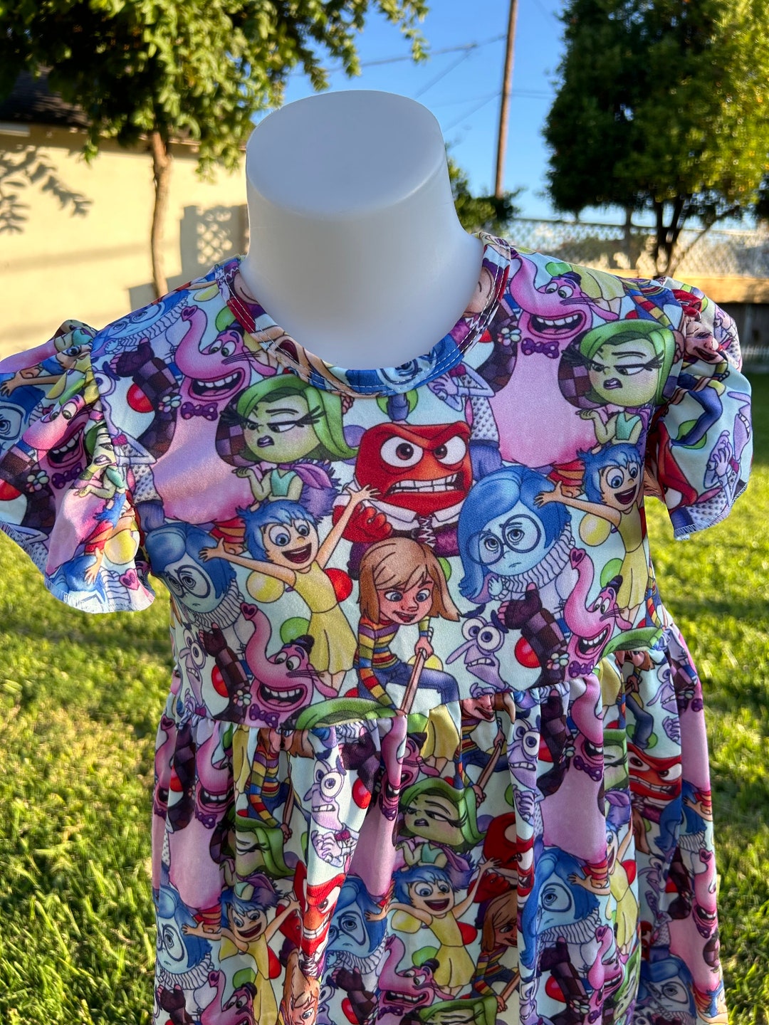 Inside Out Girl Dress Inside Out 2 Dress - Etsy