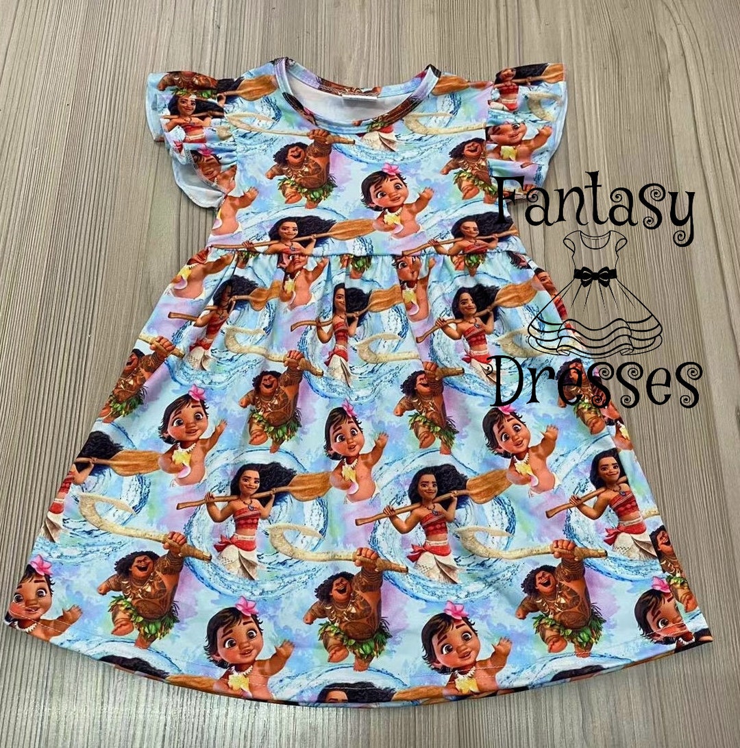 Island Princess Moana Girl Dress - Etsy